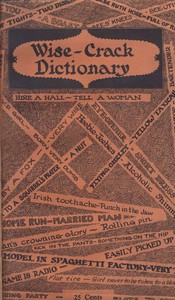 Wise-crack dictionary | Project Gutenberg