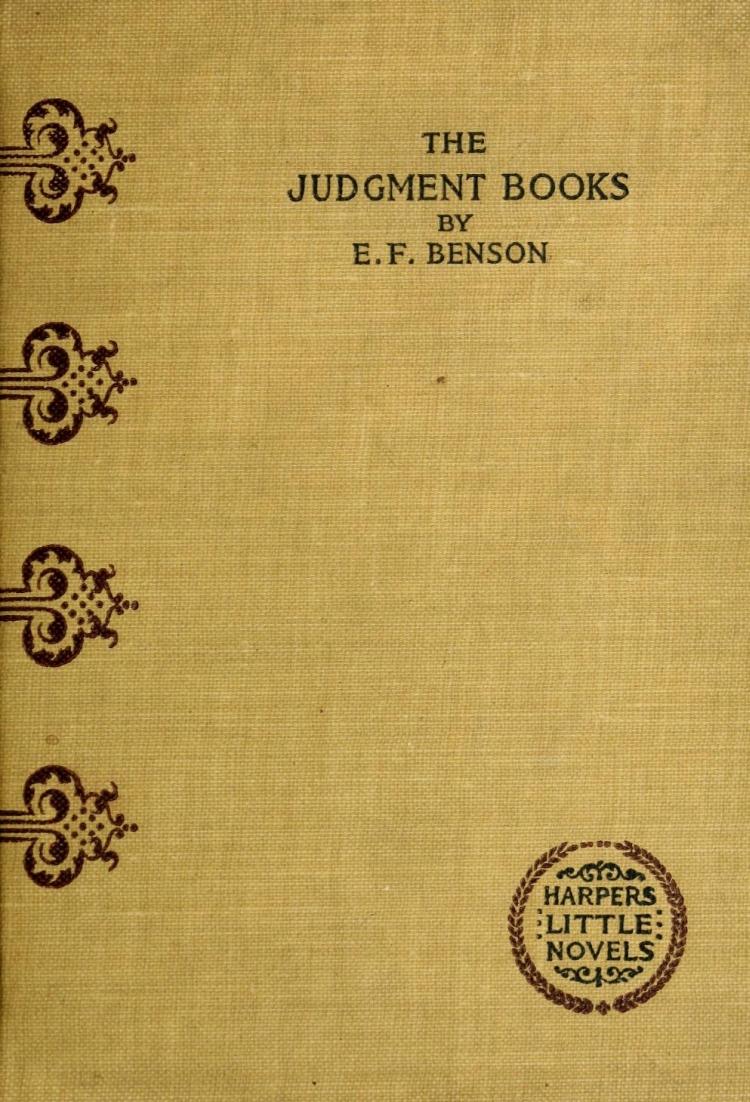 The Project Gutenberg eBook of The Judgment Books, by E. F. Benson.