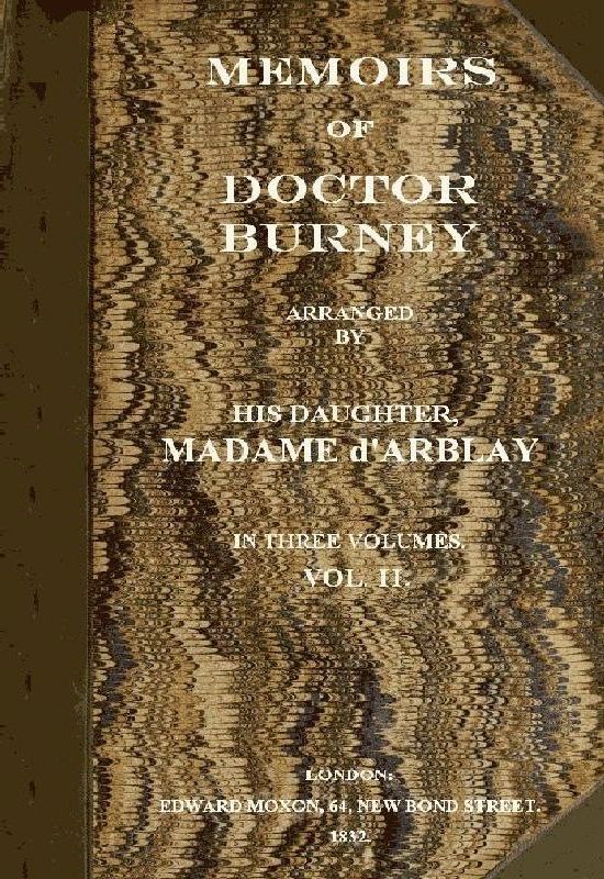 The Project Gutenberg eBook of Memoirs of Dr. Burney, Vol. II, by His ...