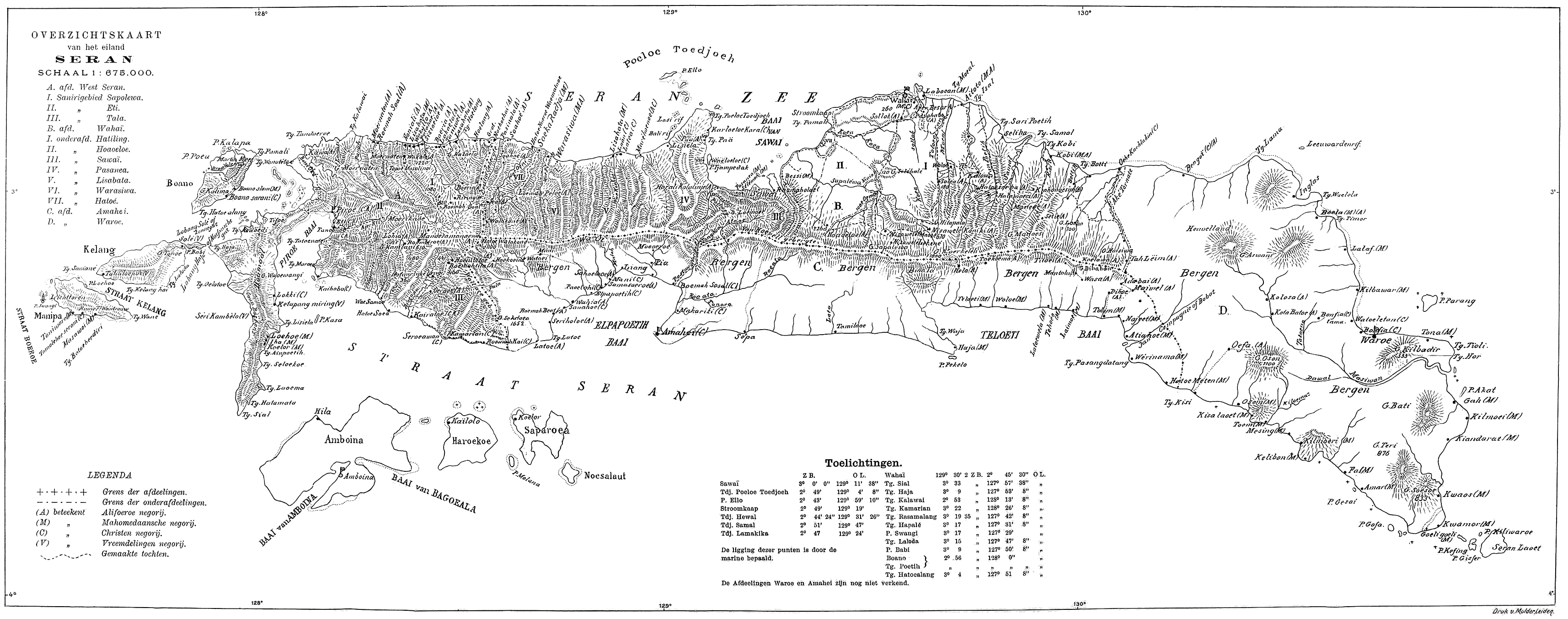 Het eiland Seran en zijne bewoners