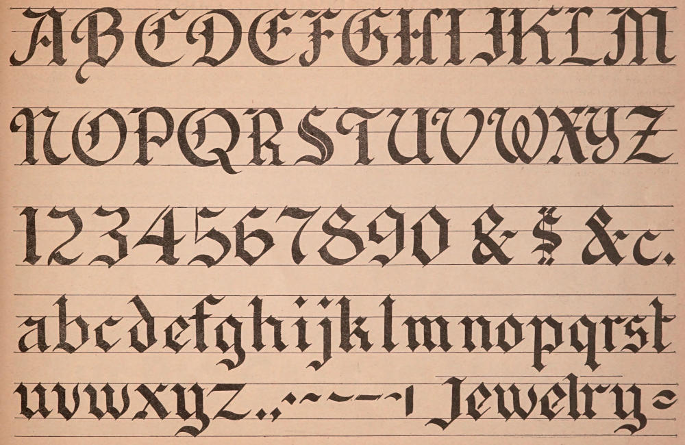 Old English Script Font Generator