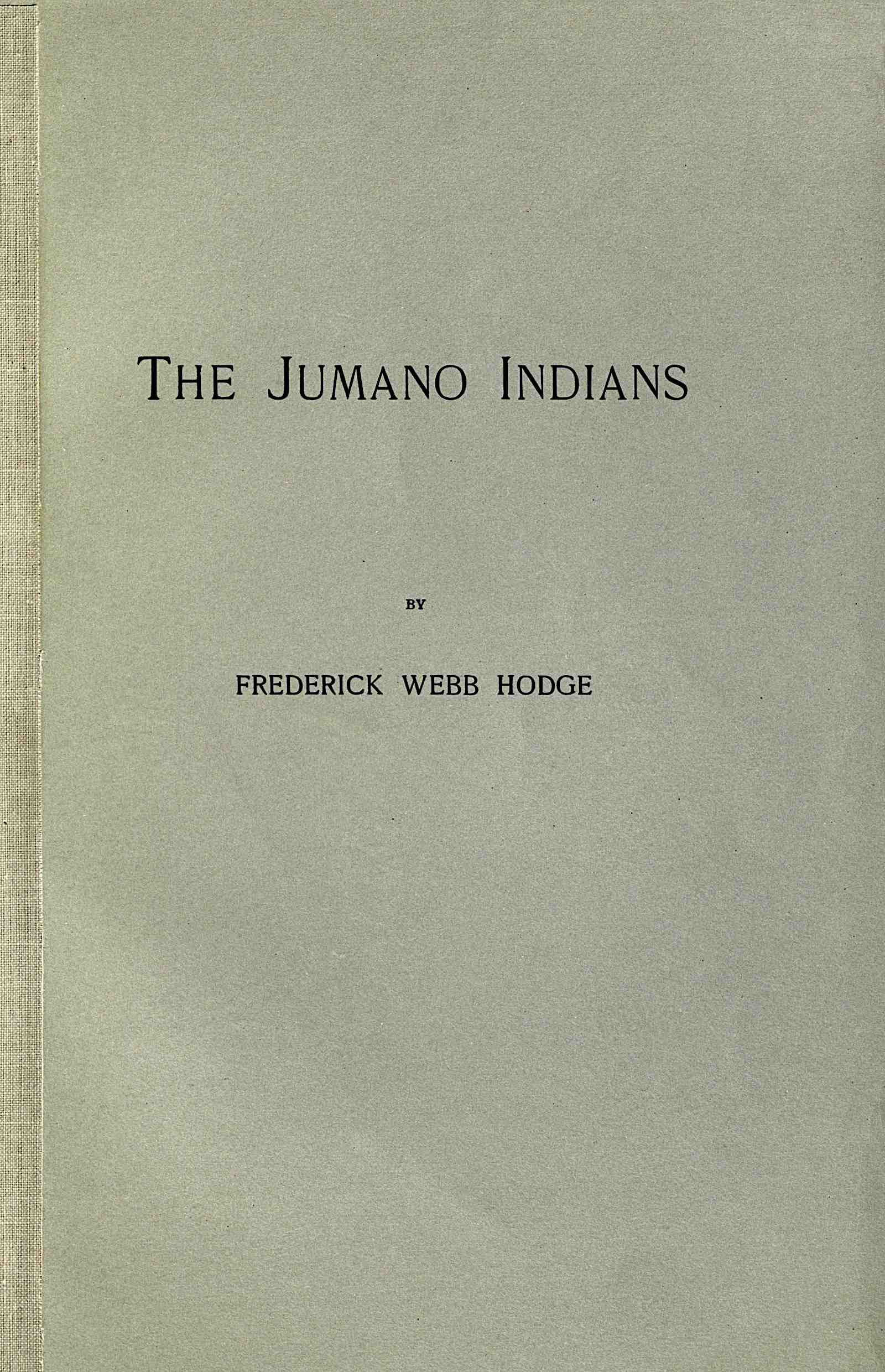 The Jumano Indians | Project Gutenberg