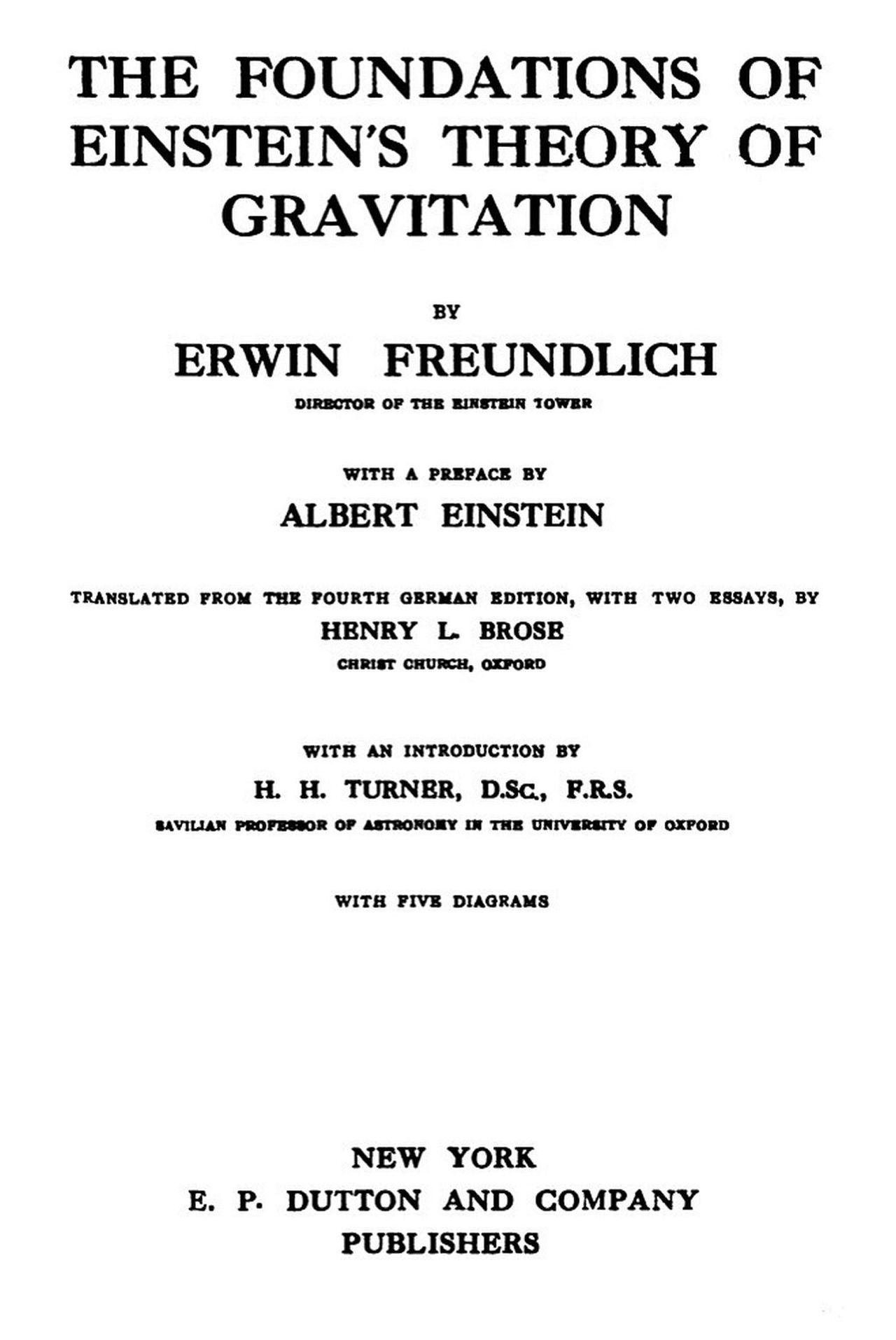 The foundations of Einstein's theory of gravitation | Project Gutenberg